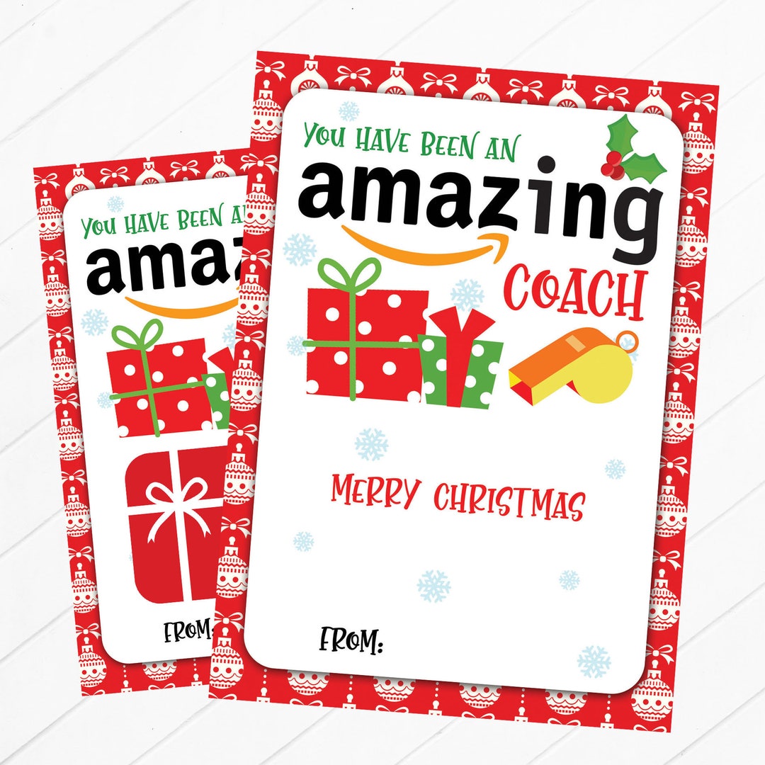 Thank You for Being an Amazing Coach, Amazon Gift Card Holder ...