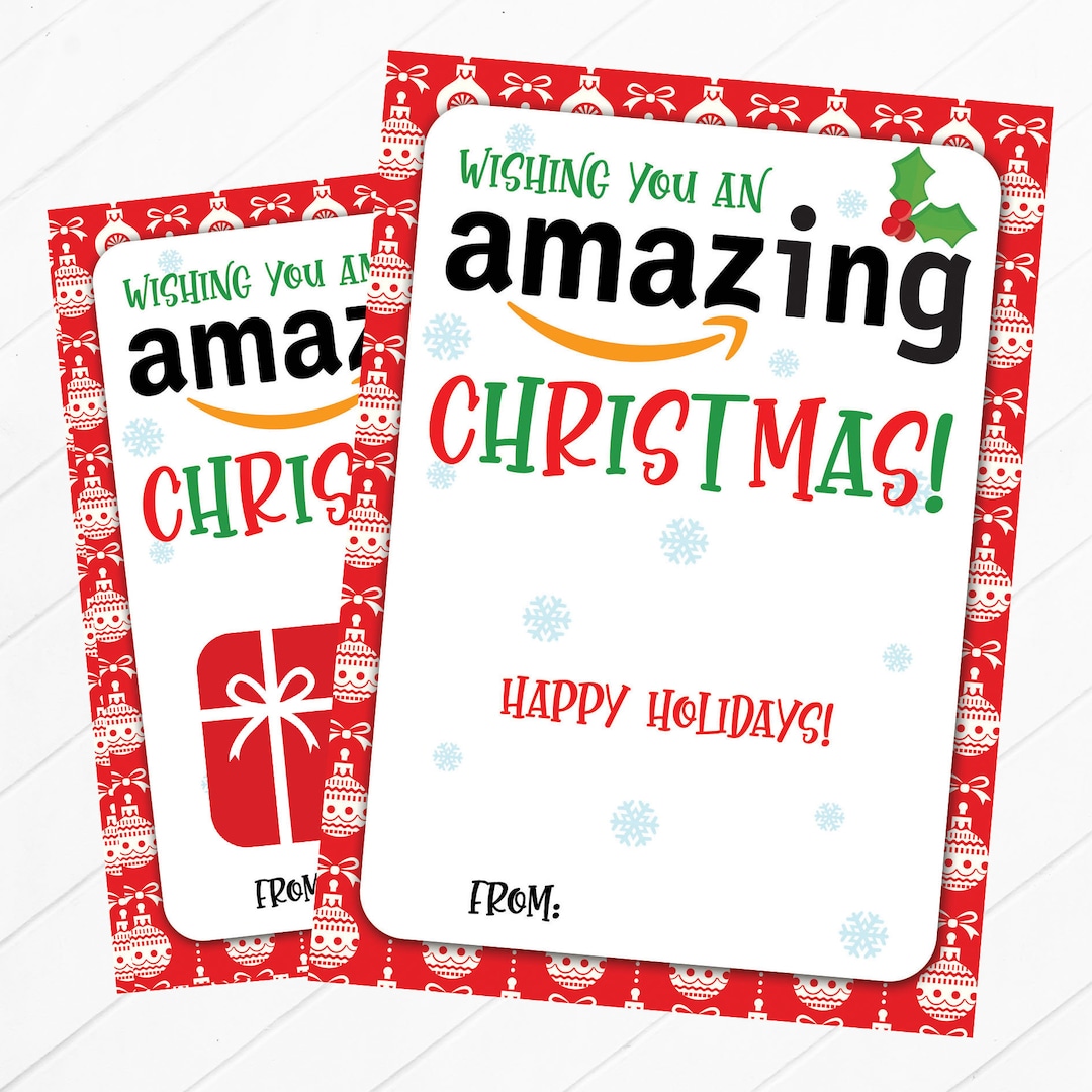 Wishing You an Amazing Christmas, Amazon Gift Card Holder, Christmas ...