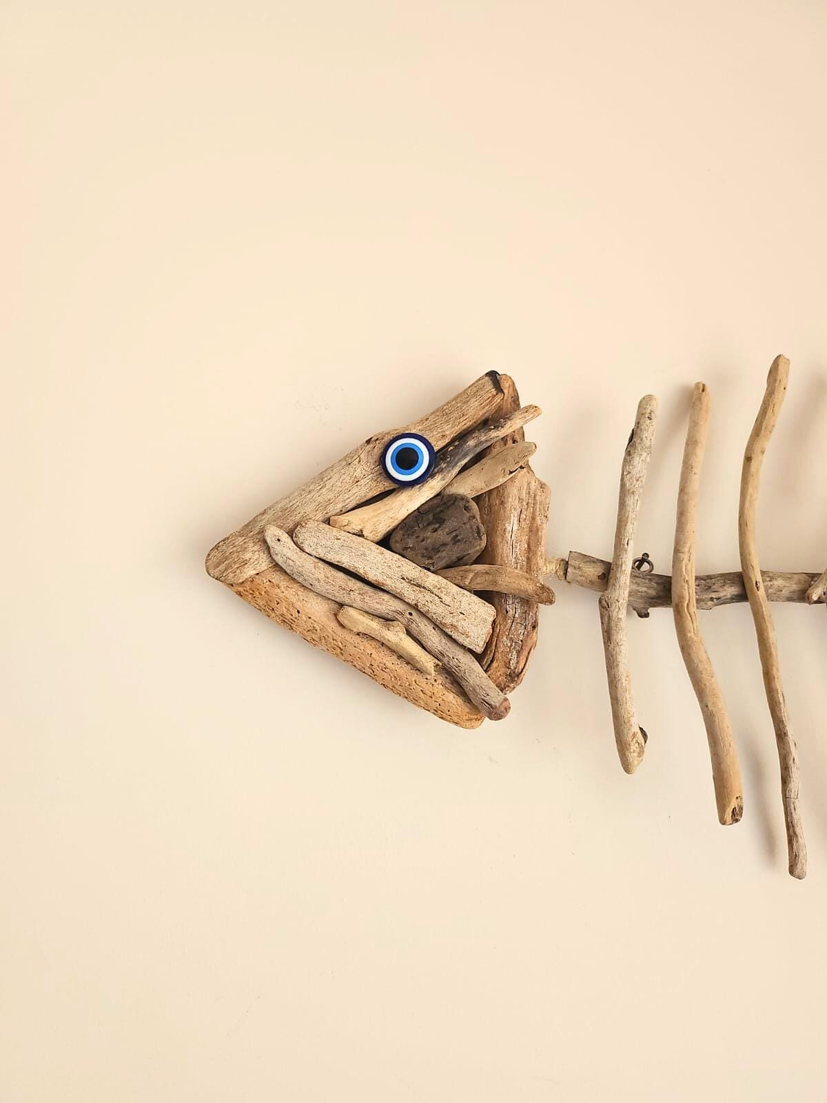 Driftwood Fish Skeleton for Wall Hanging Decor Driftwood Wall ...
