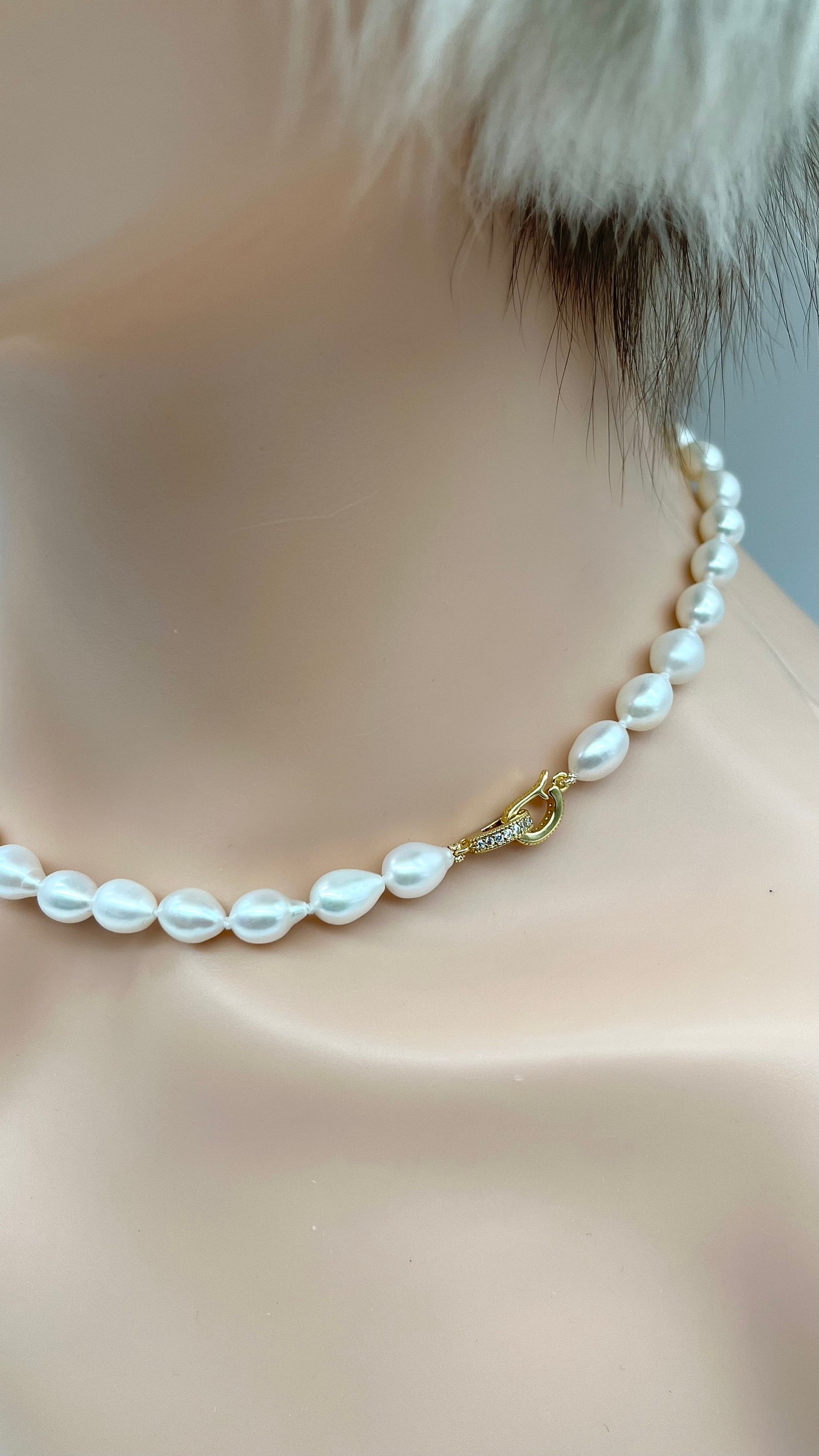 Pearl Necklace Shortener Clasp Connector Clasp Pearl - Etsy