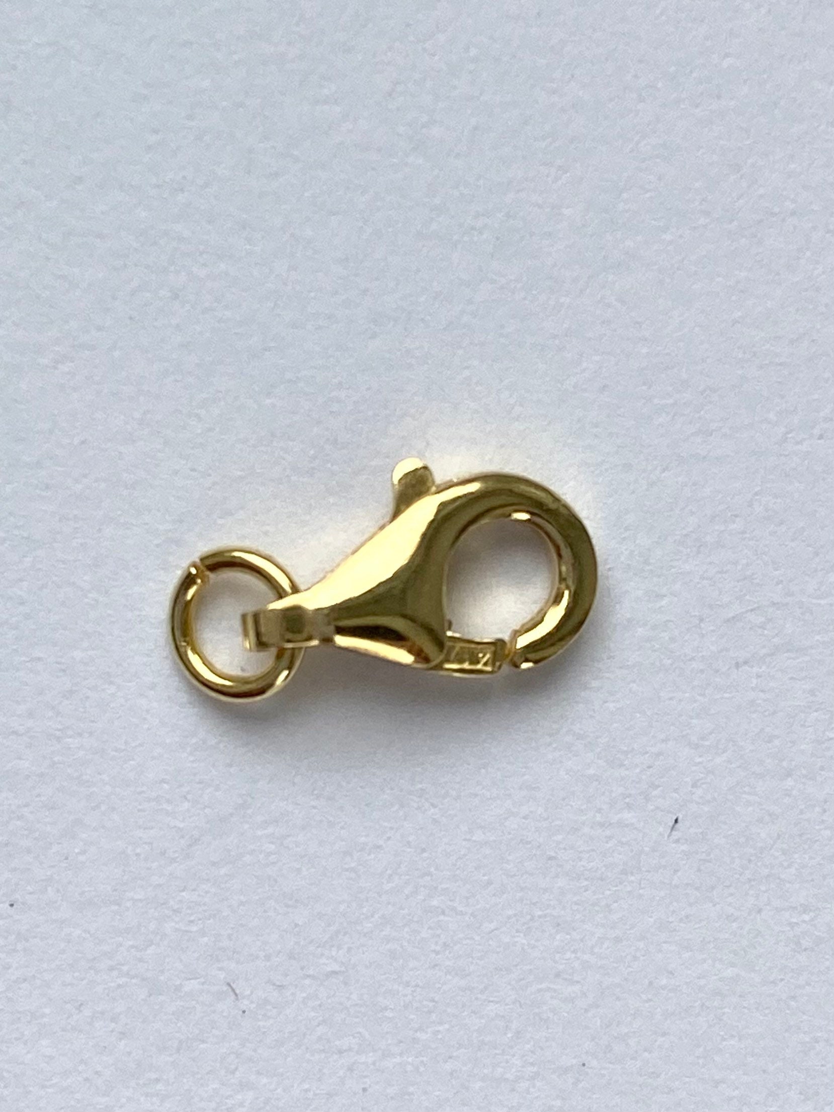 Pear Lobster Clasp 10K Solid Gold Yellow and White Gold - Etsy