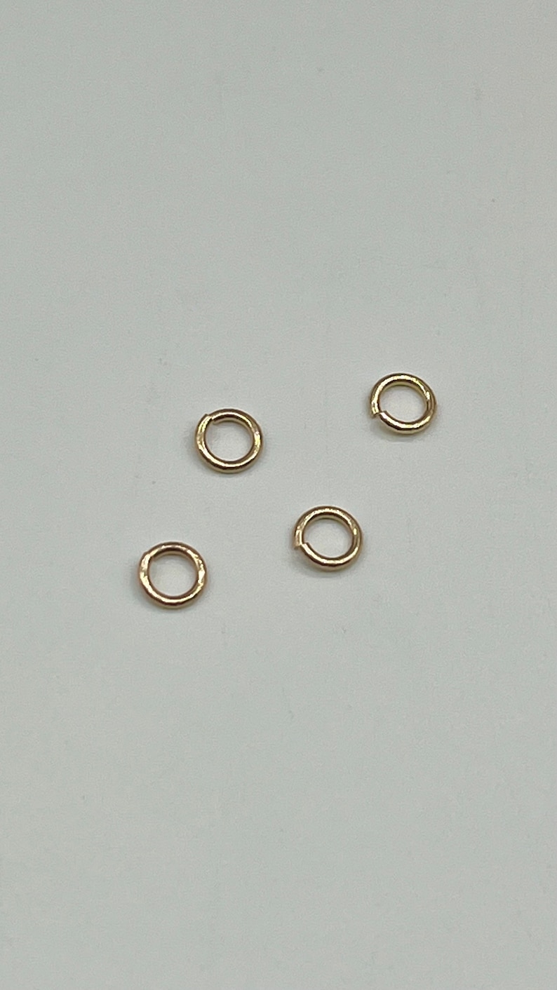 Gold Jump Rings 3mm 10K 14K 18K Solid Gold Open Jump Rings - Etsy