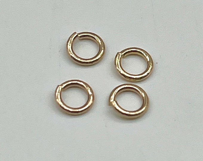 Gold Jump Rings, 3mm, 10K 14K 18K Solid Gold Open Jump Rings, Jewelry ...