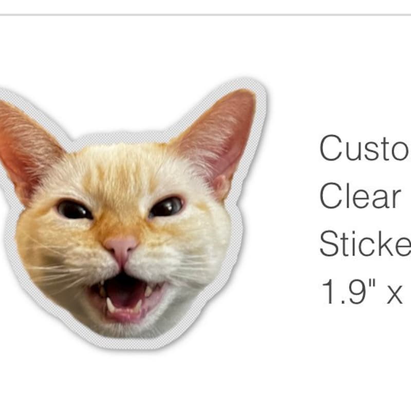 Cat Siamese Sticker - Etsy