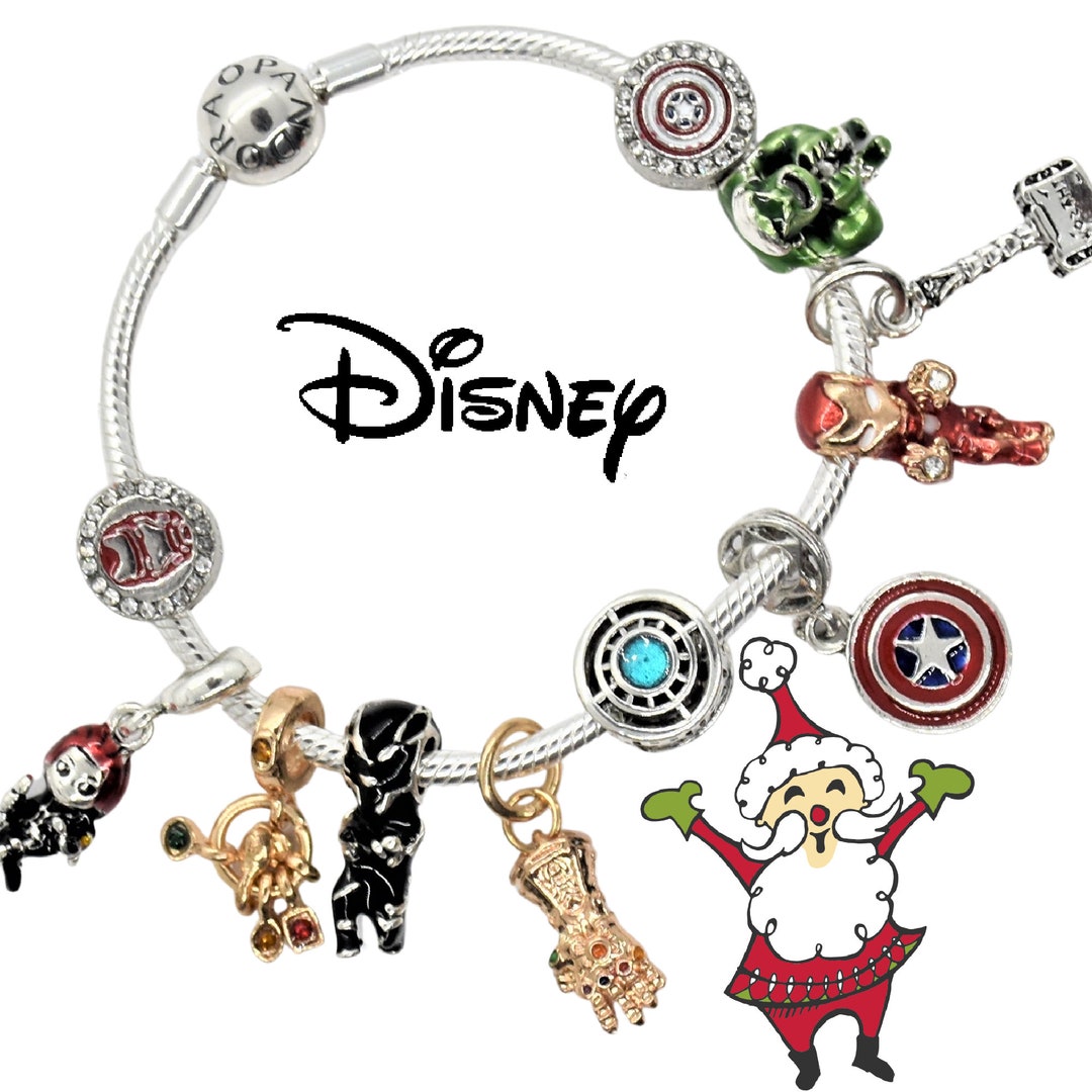 Pandora Bracelets With Marvel Hulk Captain America Themed Charms - Etsy