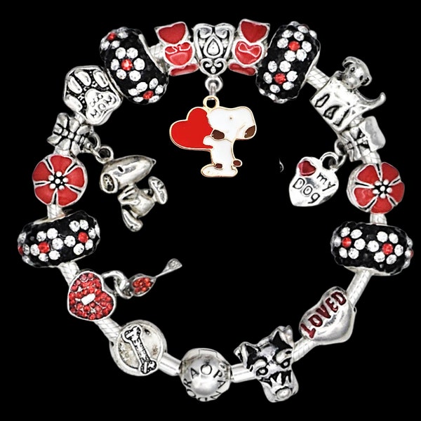 Snoopy Pandora Charm - Etsy