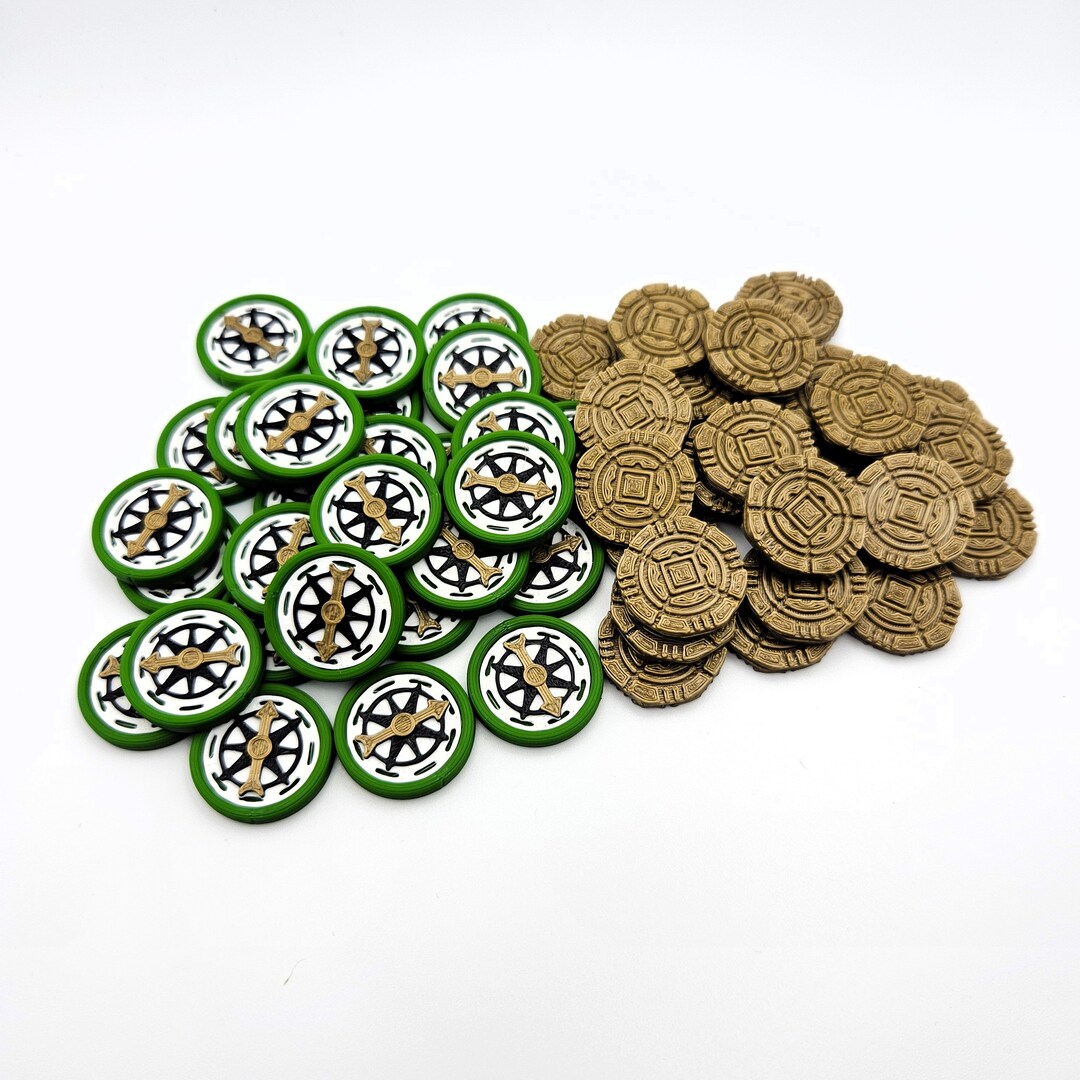 3D Tokens for ruins of Arnak Coins Compass - Etsy