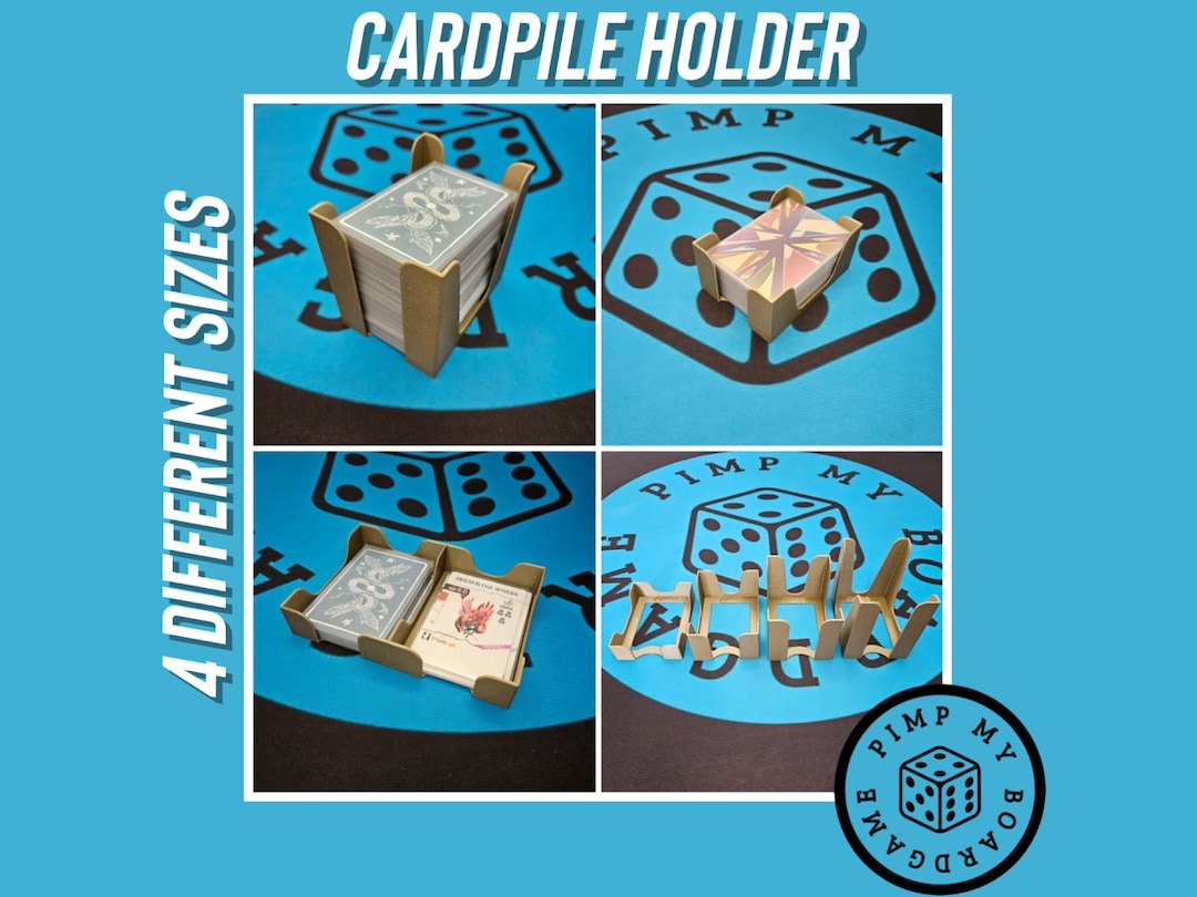 Card Deck Draw Pile Holder / 8 Different Sizes Standard / Mini Cards ...