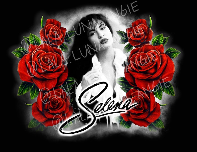 Selena Quintanilla Collage PNG File Selena Roses Digital | Etsy UK