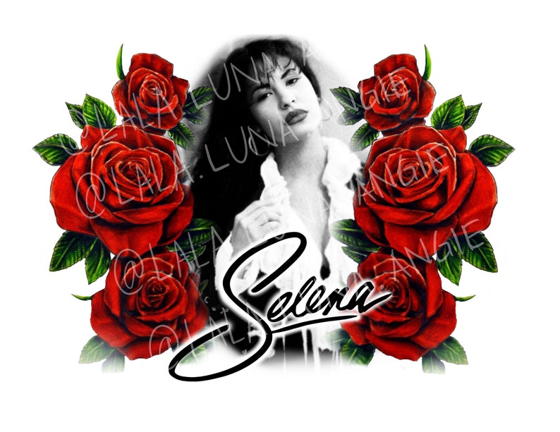 Selena Quintanilla Collage PNG File Selena Roses Digital | Etsy UK