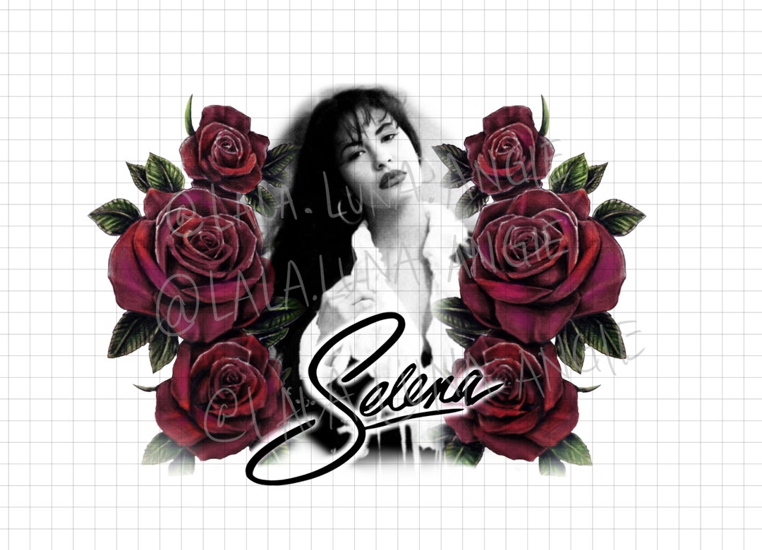 Selena Quintanilla Collage PNG File, Selena Purple Roses Digital Image ...