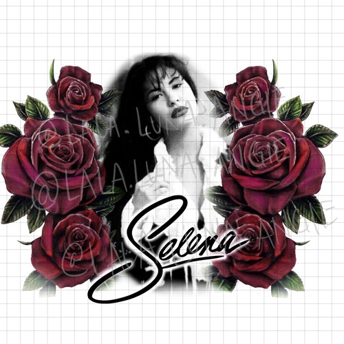 Selena Quintanilla Collage PNG File Selena Roses Digital - Etsy UK