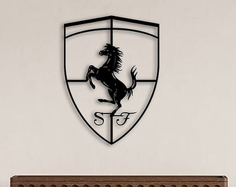 Metal Ferrari Wall Art - Etsy