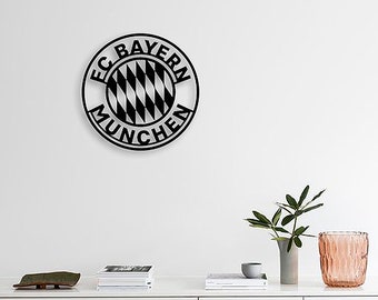 Football Club Metal Wall Art - Etsy