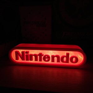 LED Light Display Nintendo Logo - Etsy