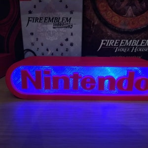 LED Light Display Nintendo Logo - Etsy