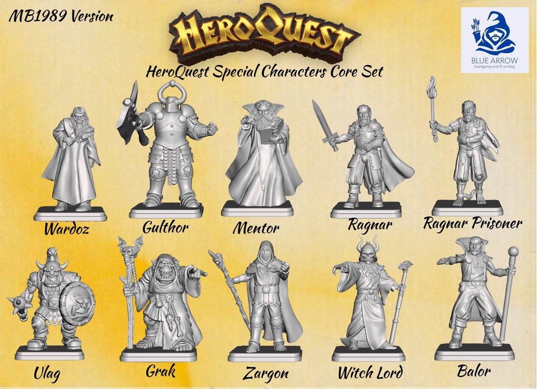 Heroquest Core Game Special Characters Upgrades - Etsy