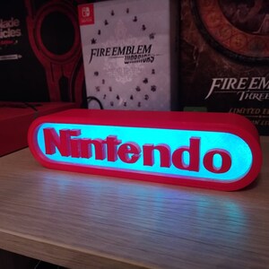 LED Light Display Nintendo Logo - Etsy