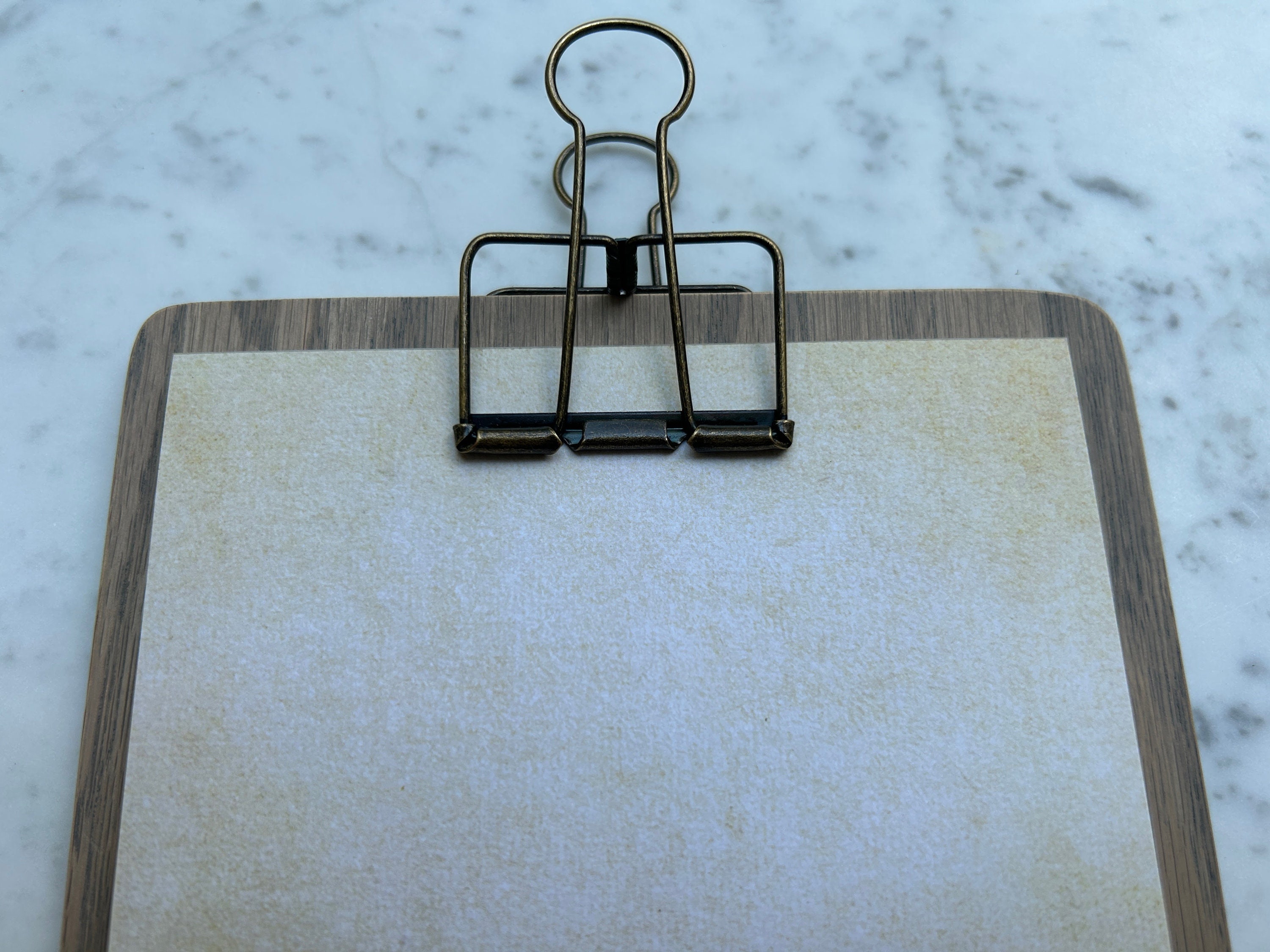 Weathered Gray Antique Brass Clipboard for 5.5 X 8.5 Notepads Notepad ...