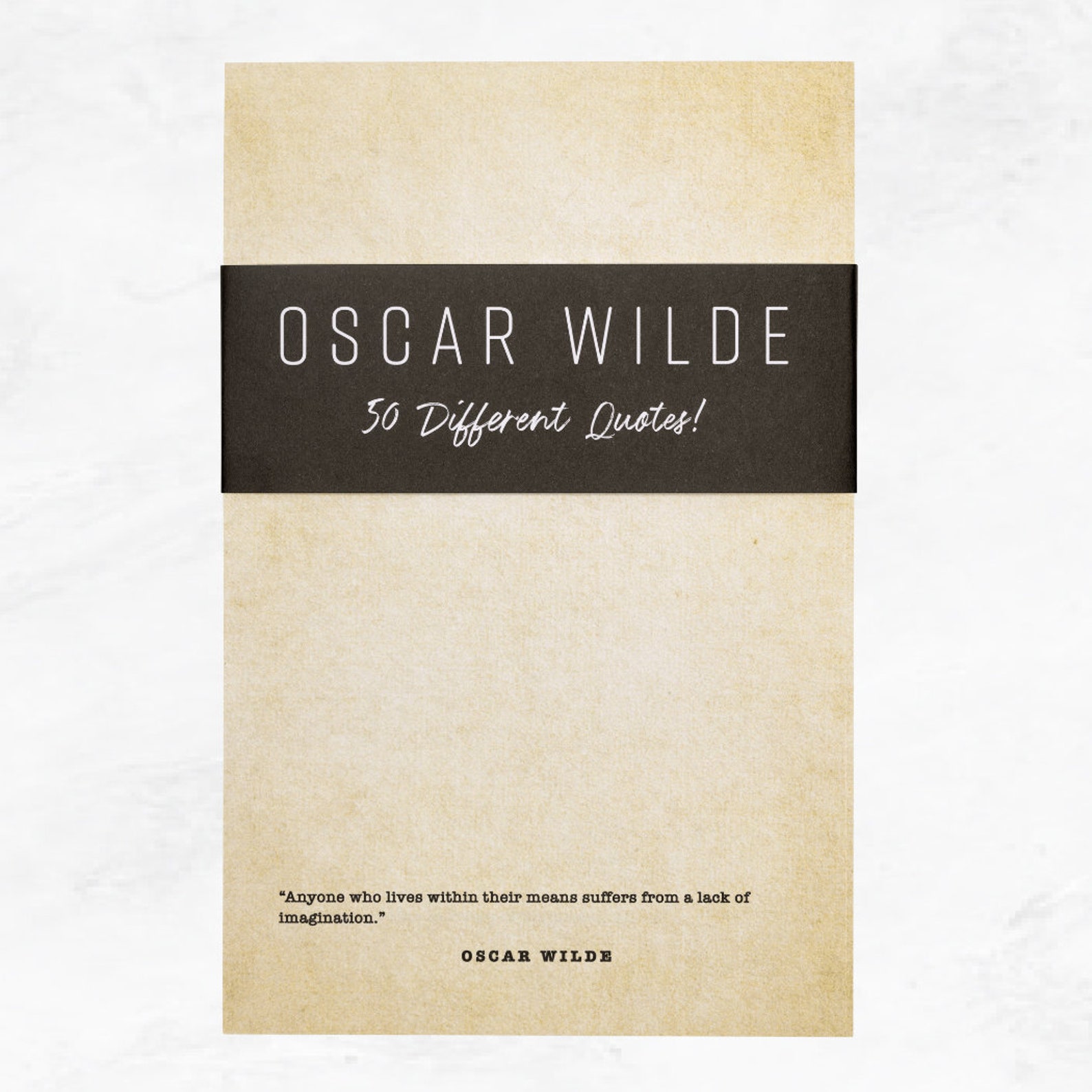 Oscar Wilde Quotes Notepad: Writer Gift (5.5 X 8.5) 50 Different Quotes ...
