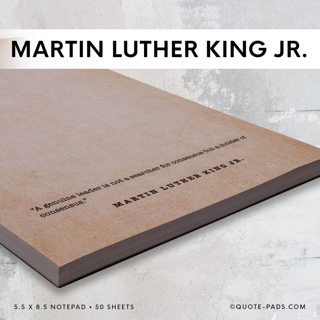 Martin Luther King Jr. Quotes Notepad | 5.5 X 8.5 Sheets, MLK Gift ...