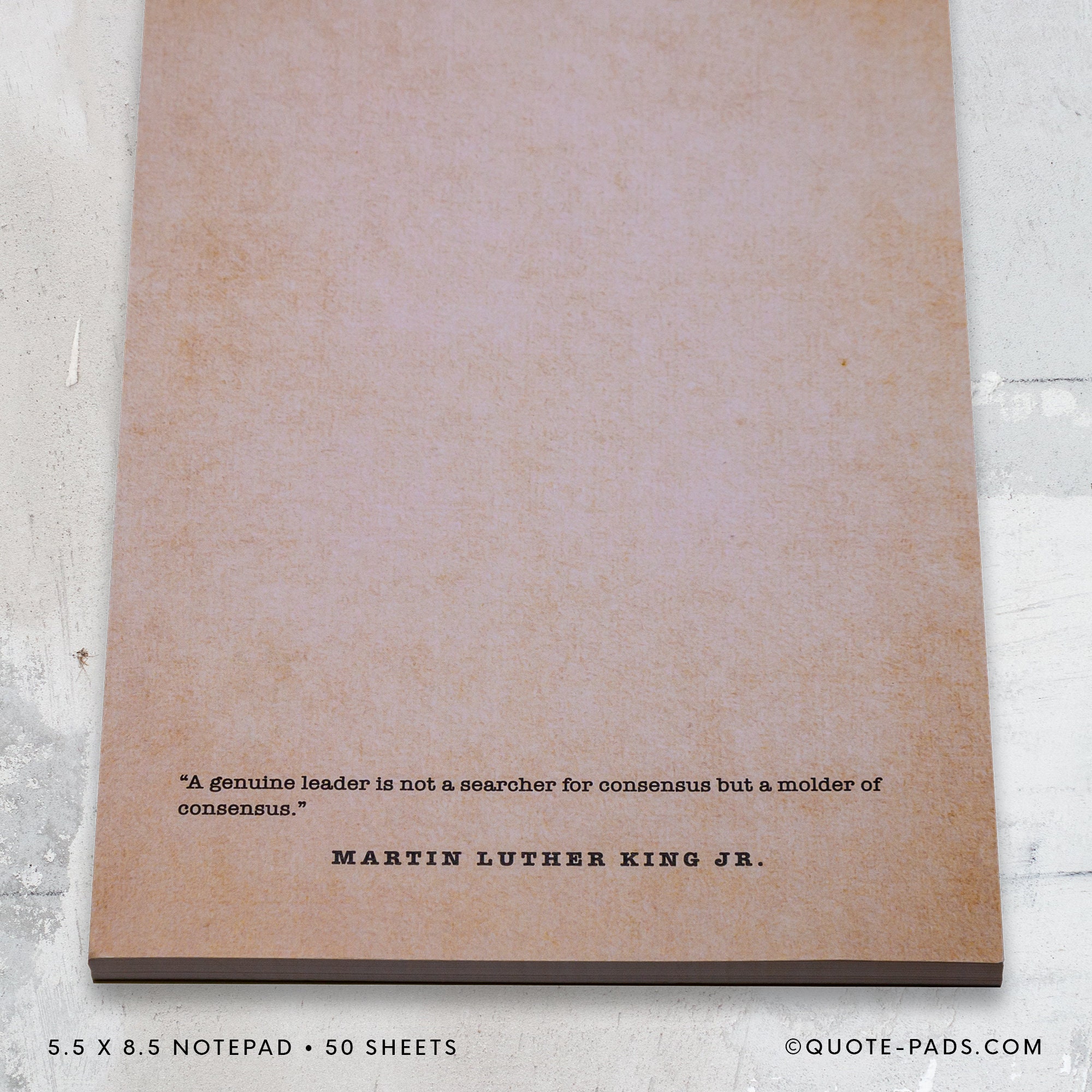 Martin Luther King Jr. Quotes Notepad 5.5 X 8.5 Sheets, MLK Gift ...