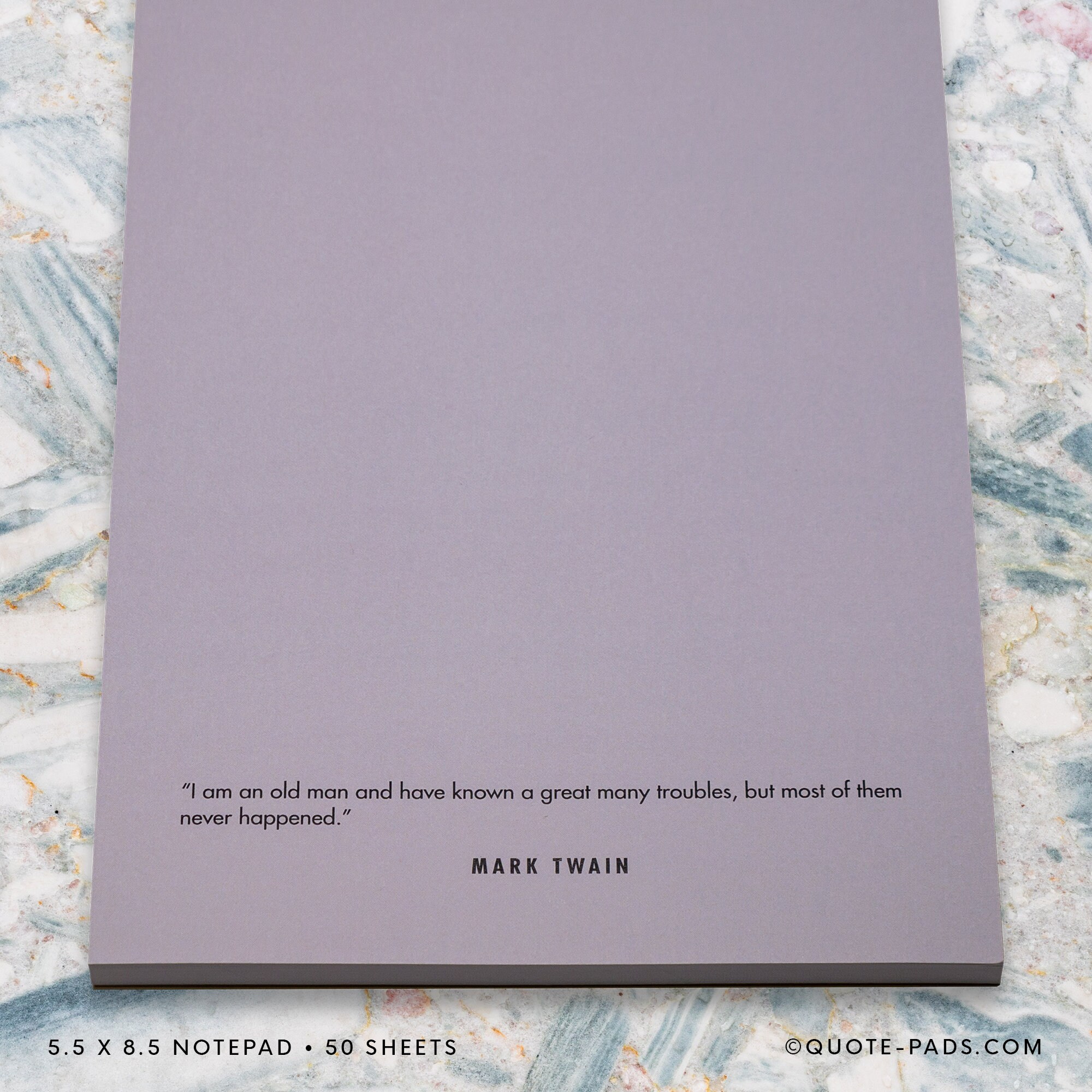 Mark Twain Quotes Notepad 5.5 X 8.5 Notepad 50 Sheets With - Etsy