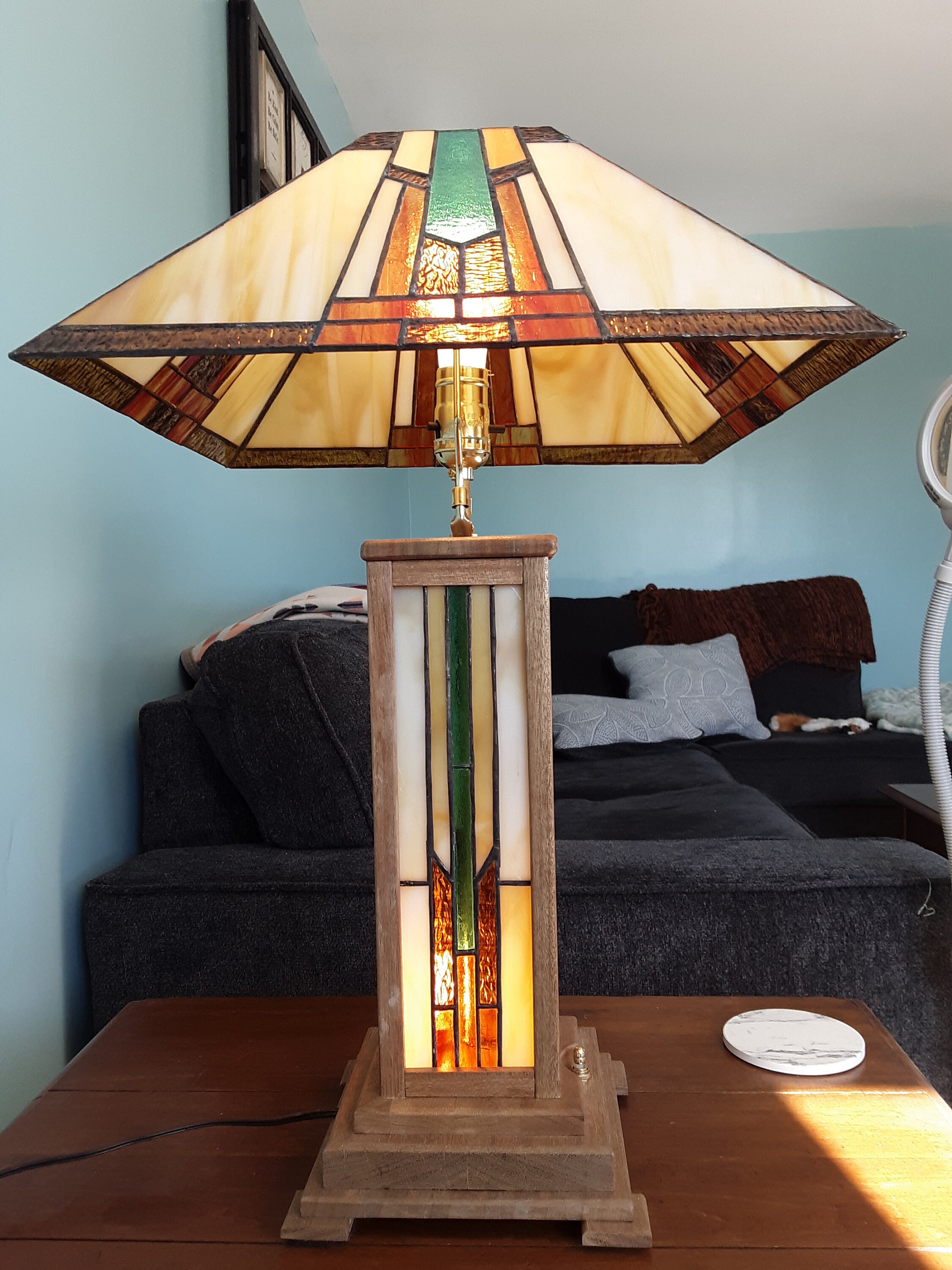 Mission Lamp With Shade Tiffany Style - Etsy