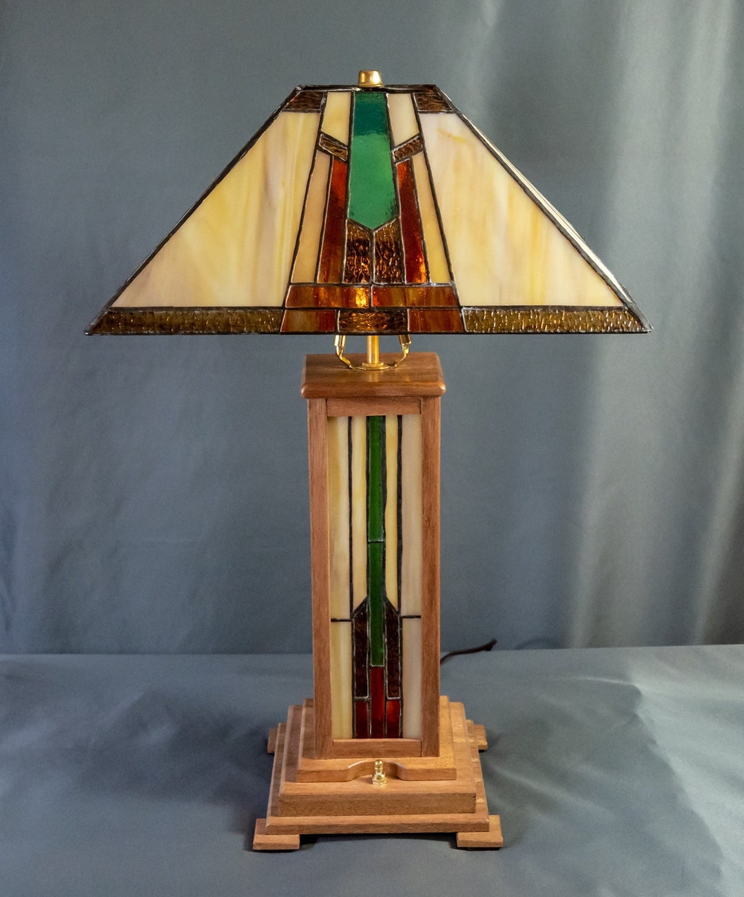 Mission Lamp With Shade Tiffany Style - Etsy