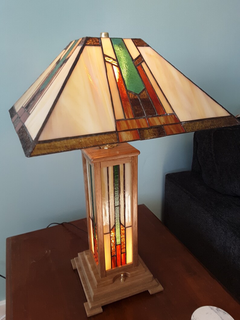 Mission Lamp With Shade Tiffany Style - Etsy