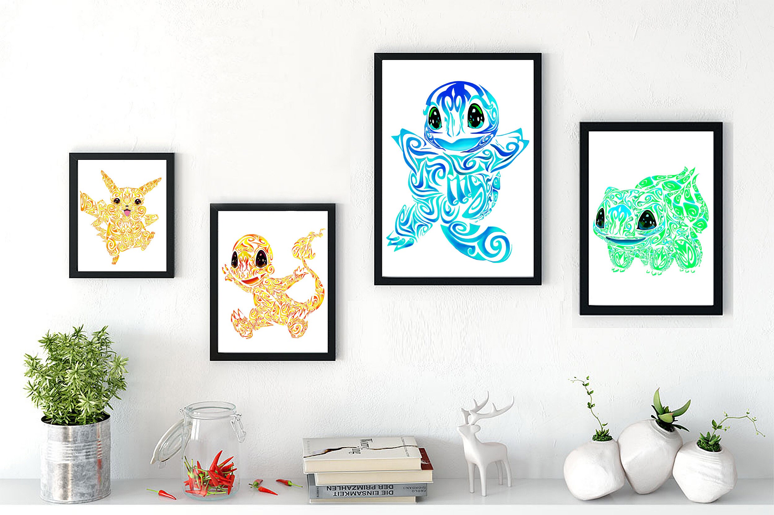Pokemon Maori Download Print, Pikachu Maori Print Art Poster for Kids ...