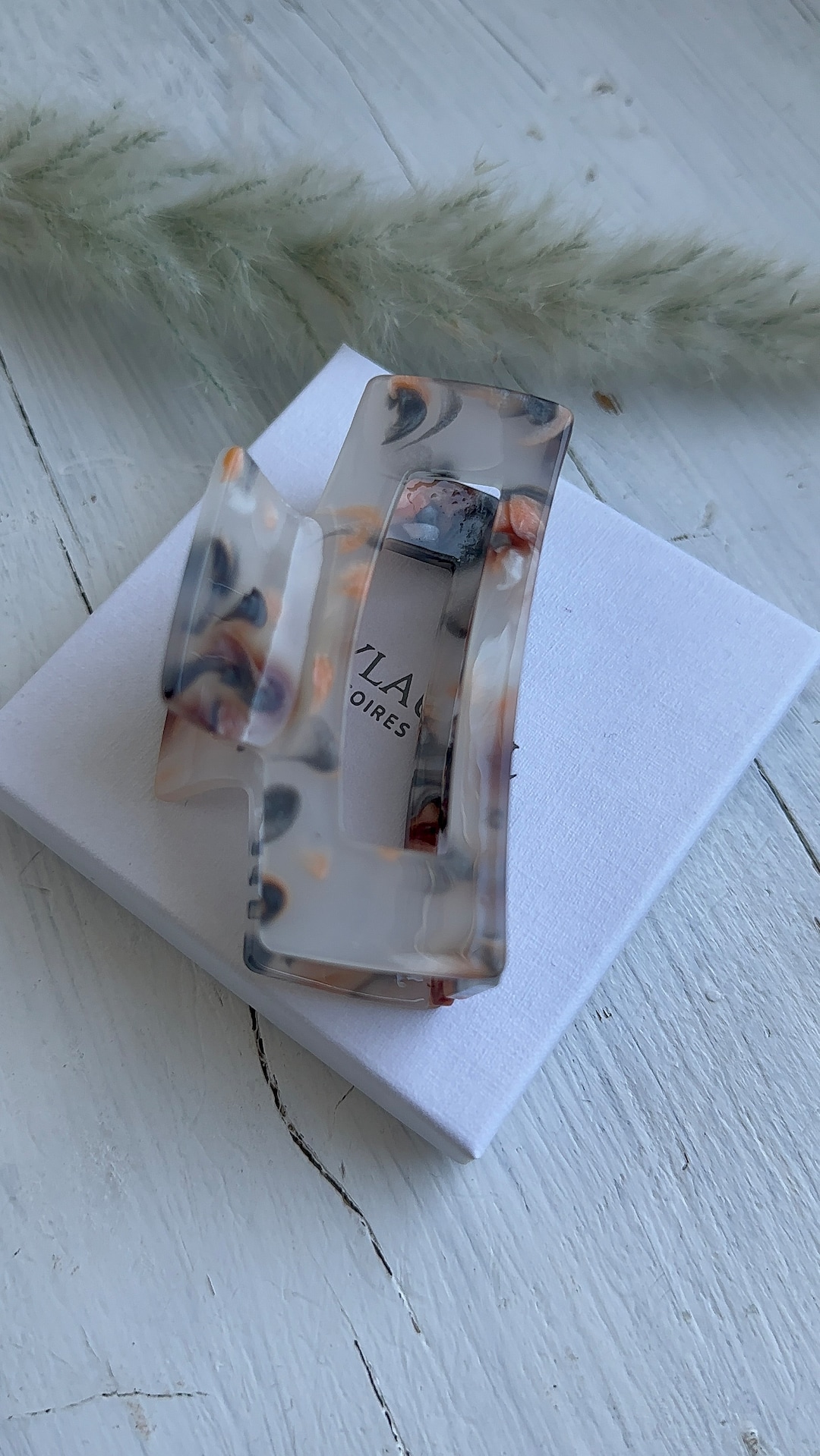 Sustainable Hair Clip in White Hair Clip Hair Accessories - Etsy