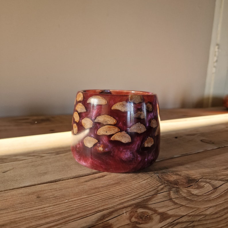 Pinecone and Resin Cup - Etsy