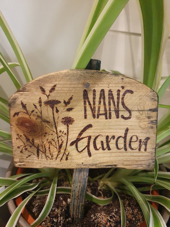 Small Personalised Garden Sign | Etsy
