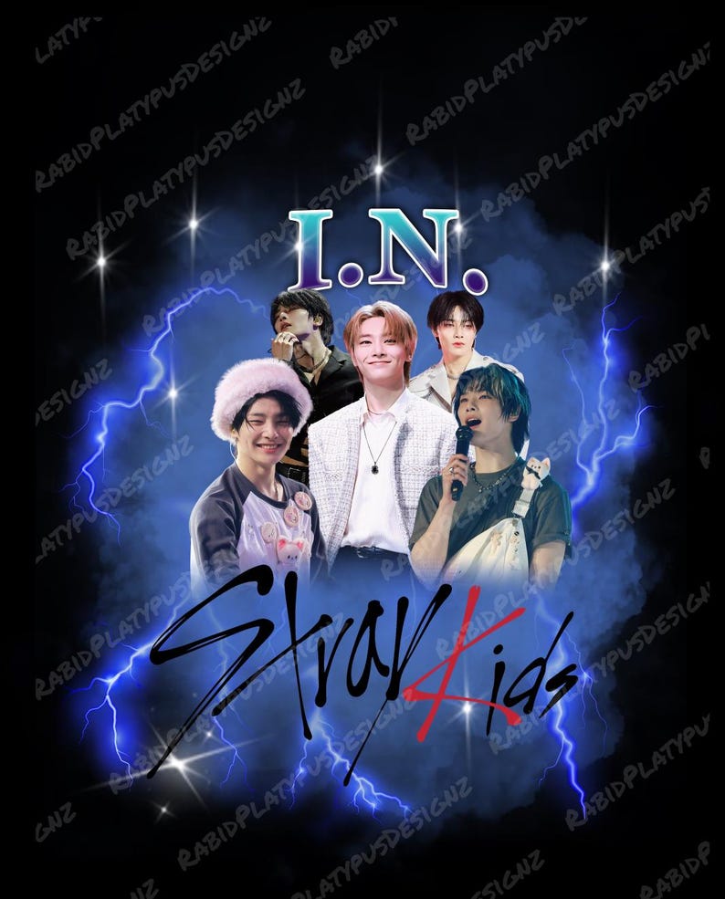 I.N Stray Kids PNG | High-resolution Digital Download for T-shirts ...