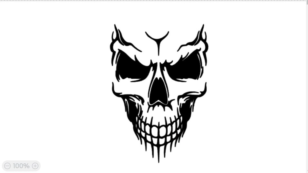 Skull Vinyl Decal, Laptop, Tumbler, Car Bumper Sticker - Etsy