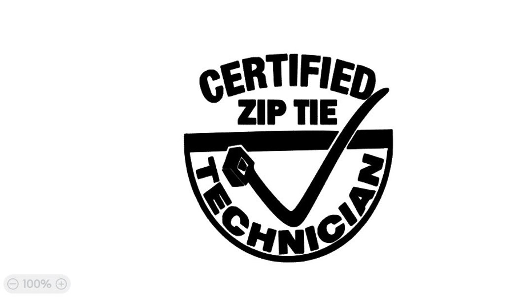 Certified Zip Tie Technician, Car, Vinyl Decal, Technician, Zip Tie ...
