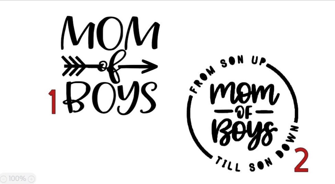 Mom of Boys, Boy Mom, Kids, Vinyl Decal, Sticker, Car, Truck, Yeti ...