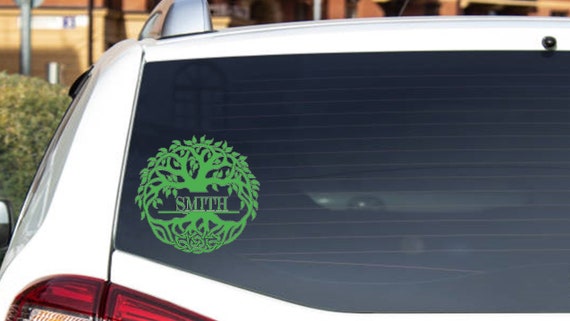 car decor Tree Car decal car accessories celtic tree window sticker ...