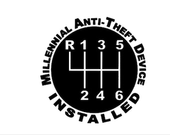 Manual Stick Shift Decal - Etsy