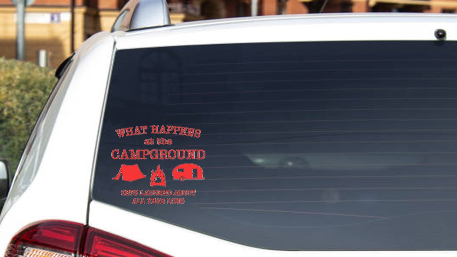 What Happens at the Camp Ground Decal; Adventure Decal; Vinyl Decal ...