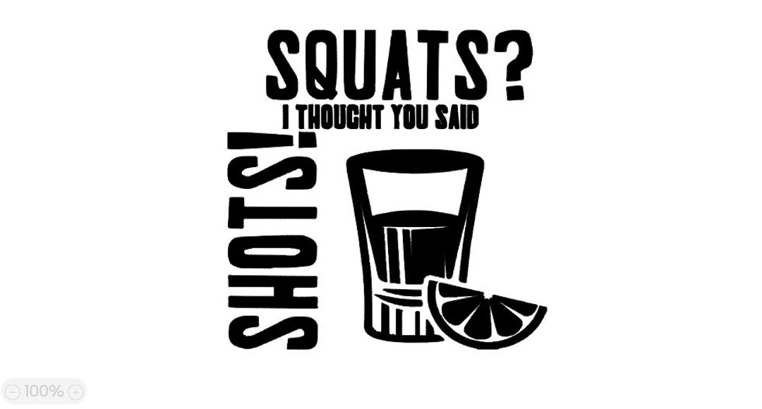 Funny Stickers, Laptop, Vinyl Decal, Tumbler Sticker, Squats I Thought ...