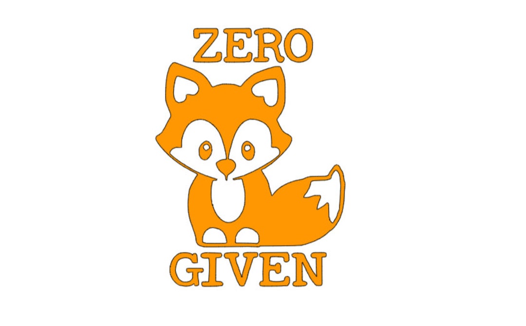 Zero Fox Given Vinyl Decal, Car, Laptop, Phone Sticker - Etsy