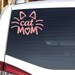 Cat Mom Vinyl Decal Sticker, Waterproof Car or Laptop Decal - Etsy