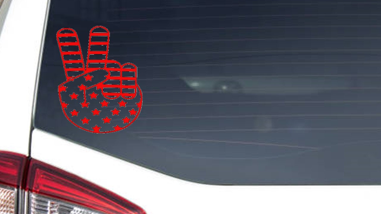 Peace Symbol, Vinyl Decal, Peace Sign, Flag, Sticker, Peace Decal, Cars ...