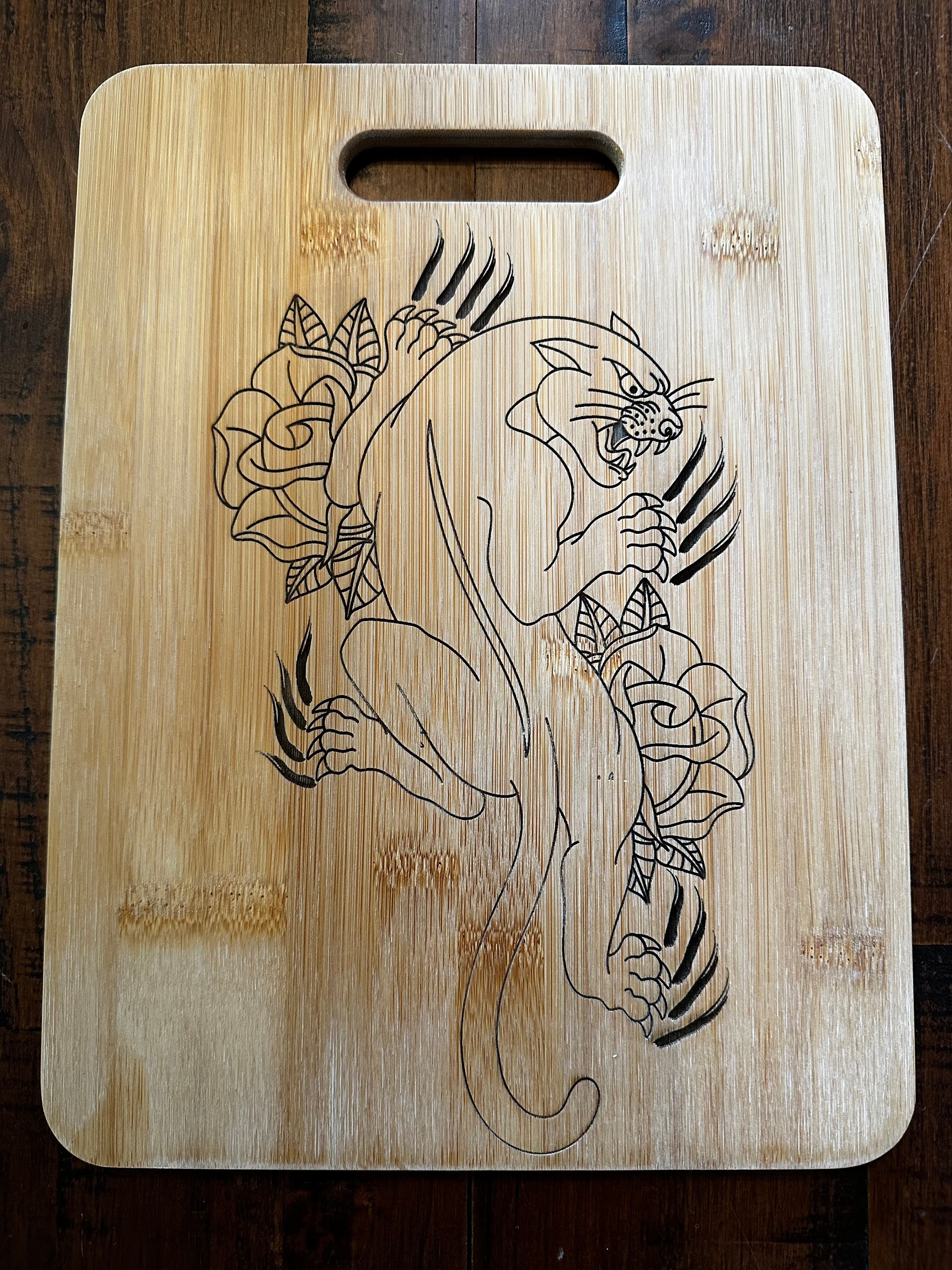 Custom Laser Engraved Tattoo Design Cutting Board - Etsy