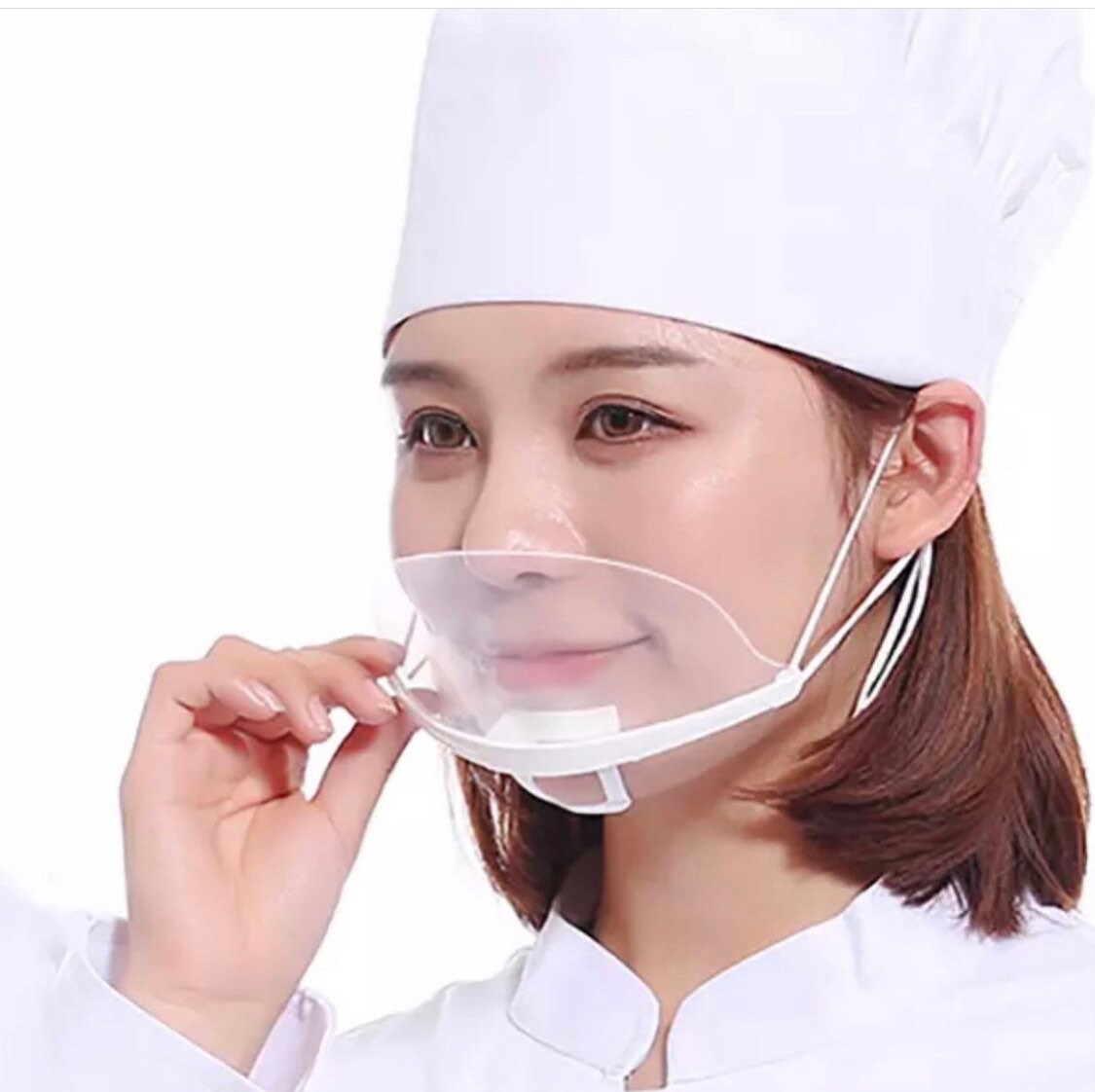 Transparent Clear Plastic Anti-fog Mouth Shield Protection Great for ...