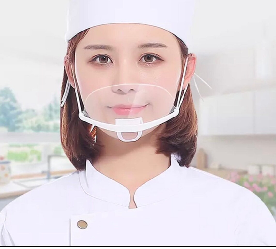 Transparent Clear Plastic Anti-fog Mouth Shield Protection Great for ...