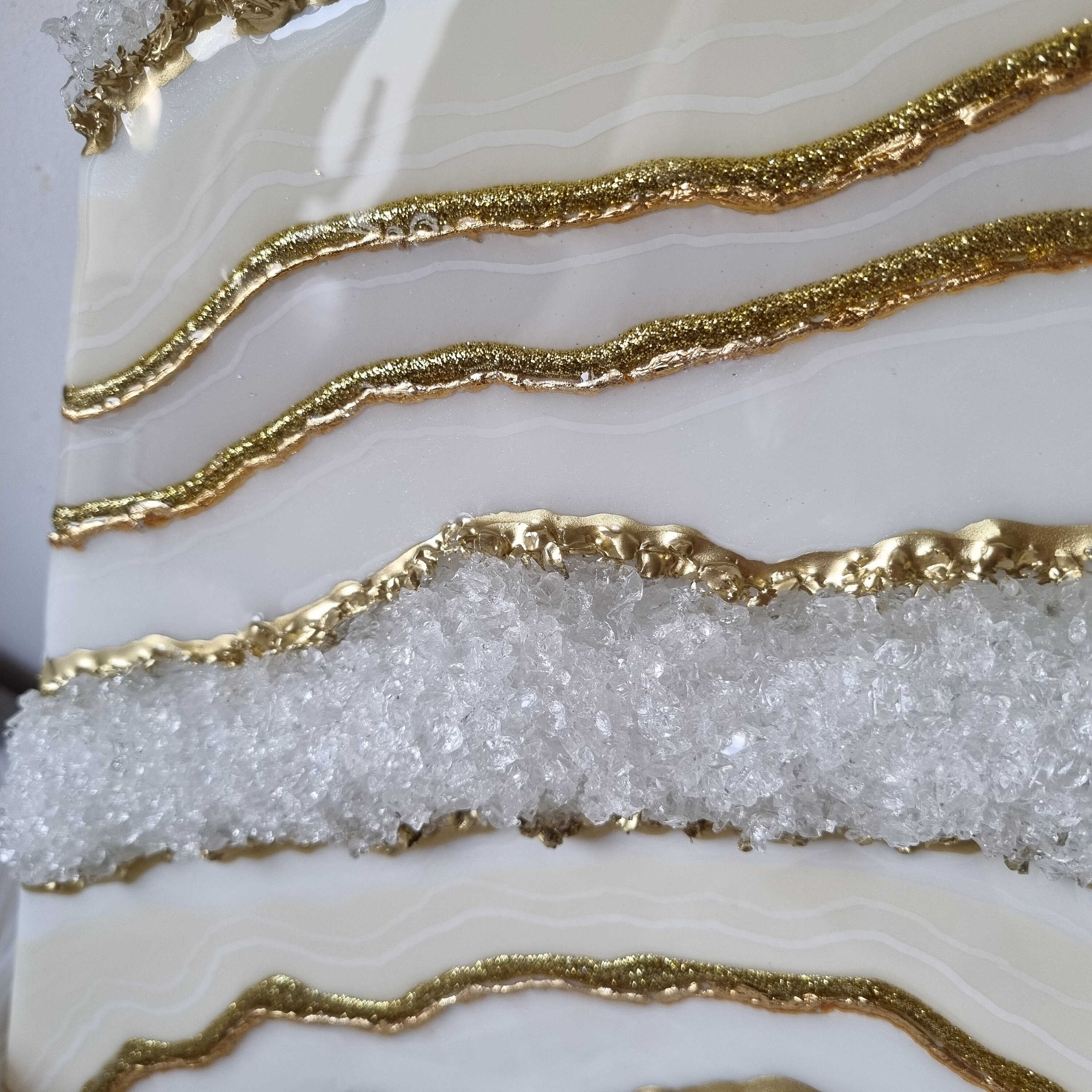 Wall Decor, Resin Wall Art, Crystal Geode Decor, Resin Geode Art - Etsy