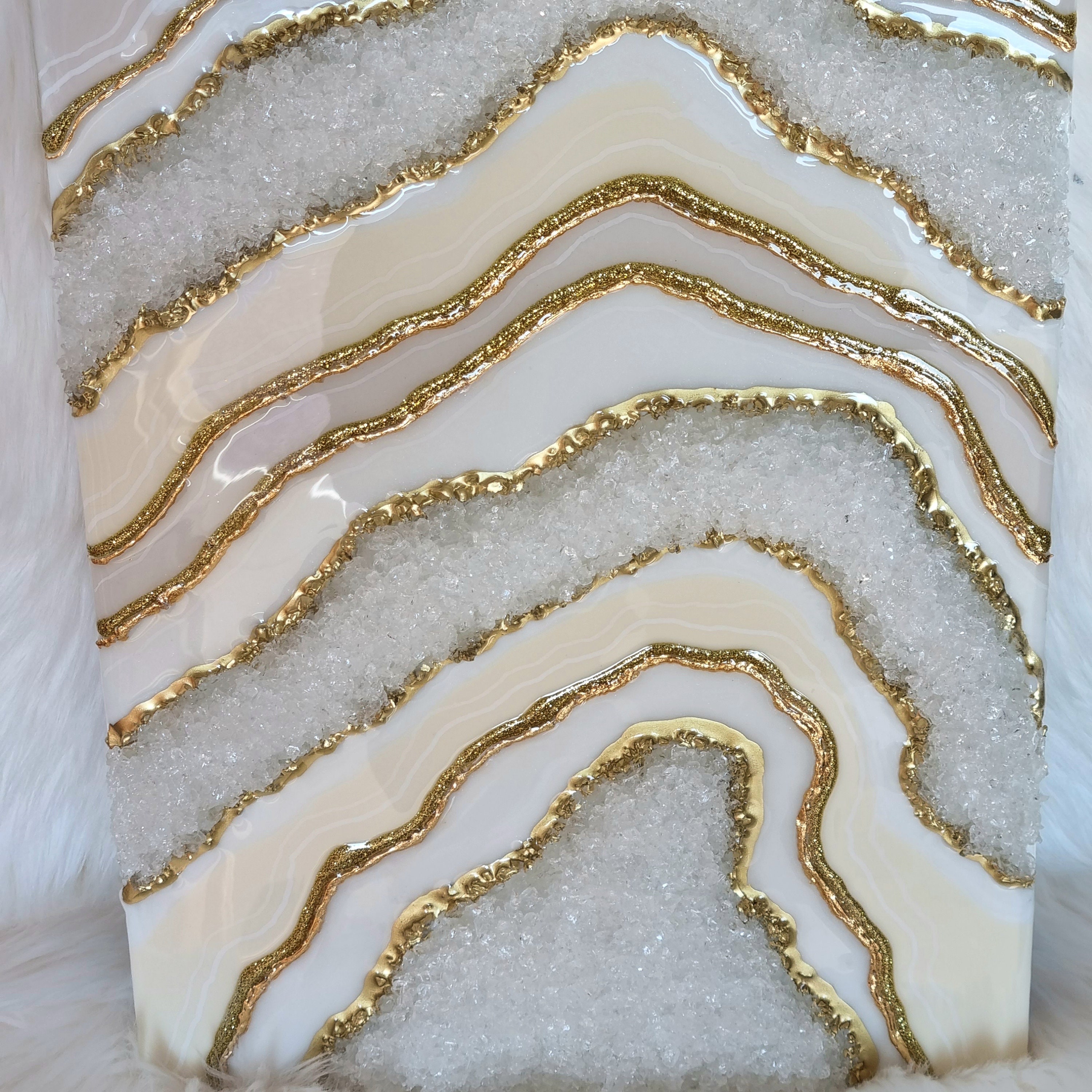 Wall Decor, Resin Wall Art, Crystal Geode Decor, Resin Geode Art - Etsy